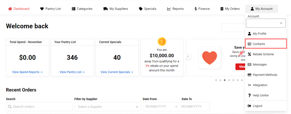 How to create & edit contacts - Get help using FoodByUs