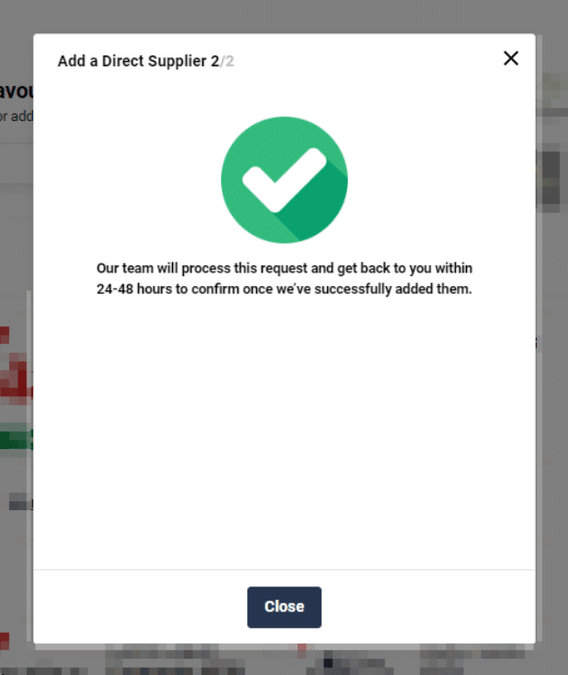 How to add Direct Suppliers (suppliers who are not on our platform ...