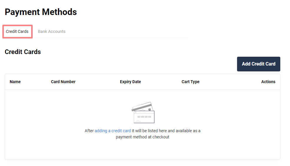 How to add or delete your credit card details - Get help using FoodByUs